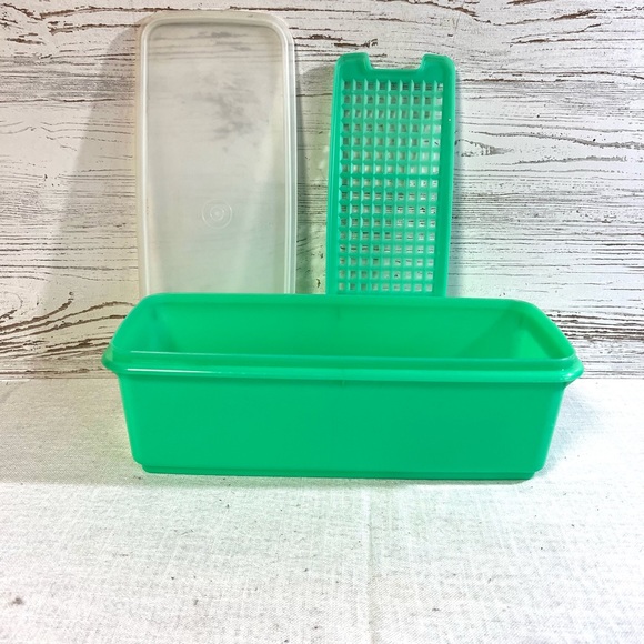 Tupperware | Kitchen | Vintage Tupperware Veggie Keeper 7824 Jadite ...